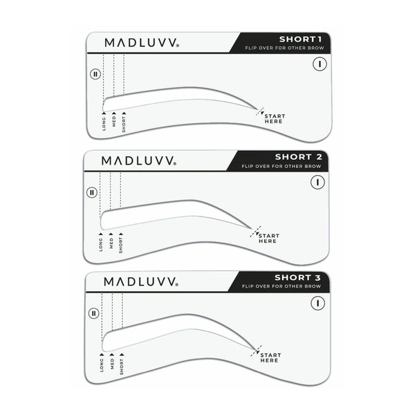 Set of 3 Small Brow Stencils – Madluvv