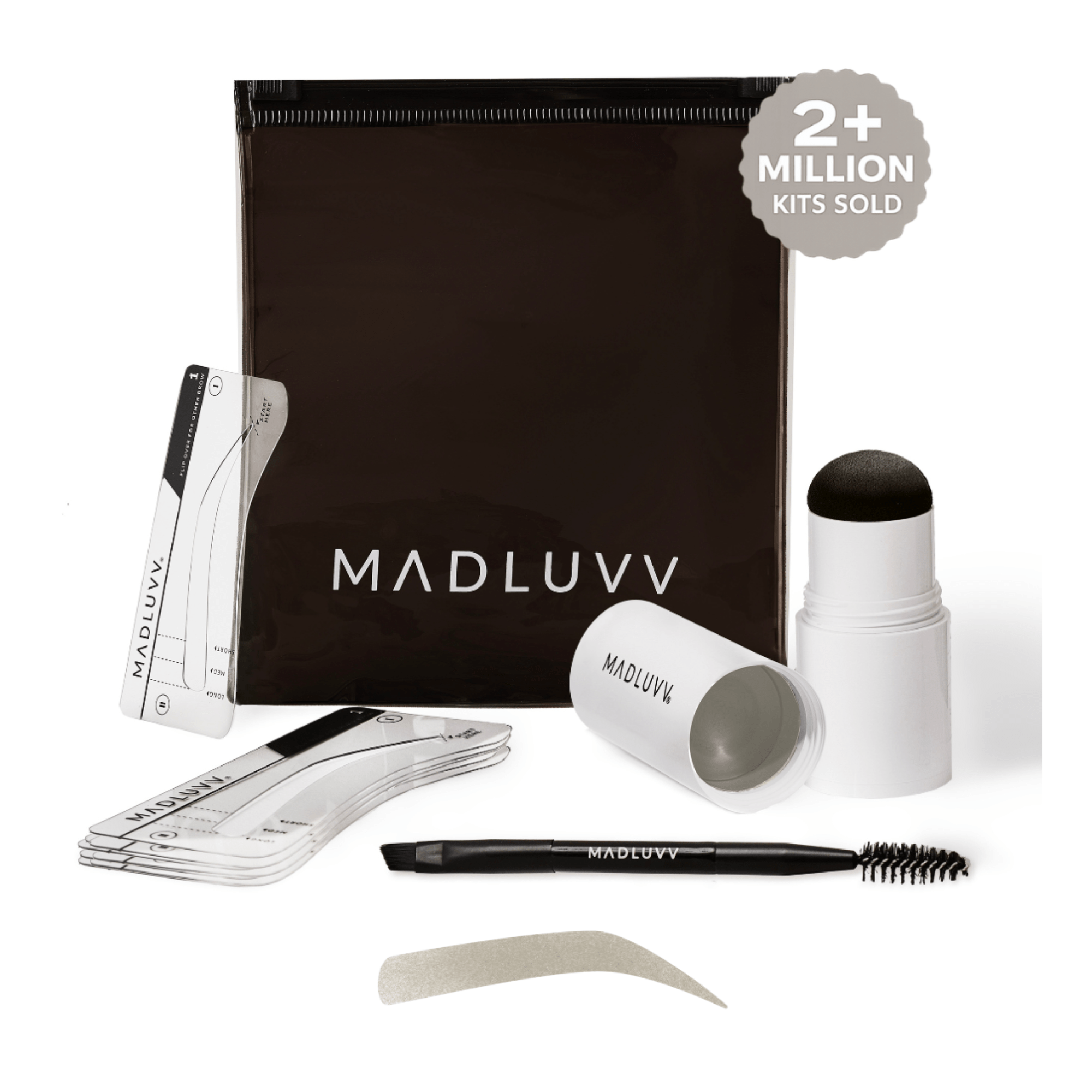 Light Grey Brow Stamp Kit - Eyebrow Stamp Kit - Madluvv